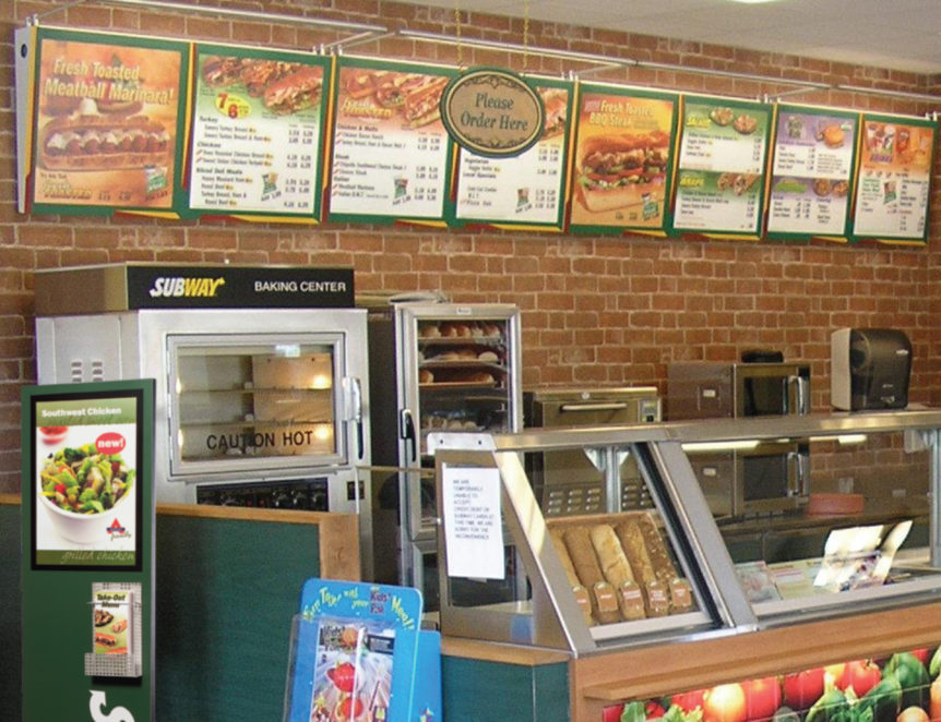 Subway Backlit Menu Signs - Tight Designs & Printing Service of ...