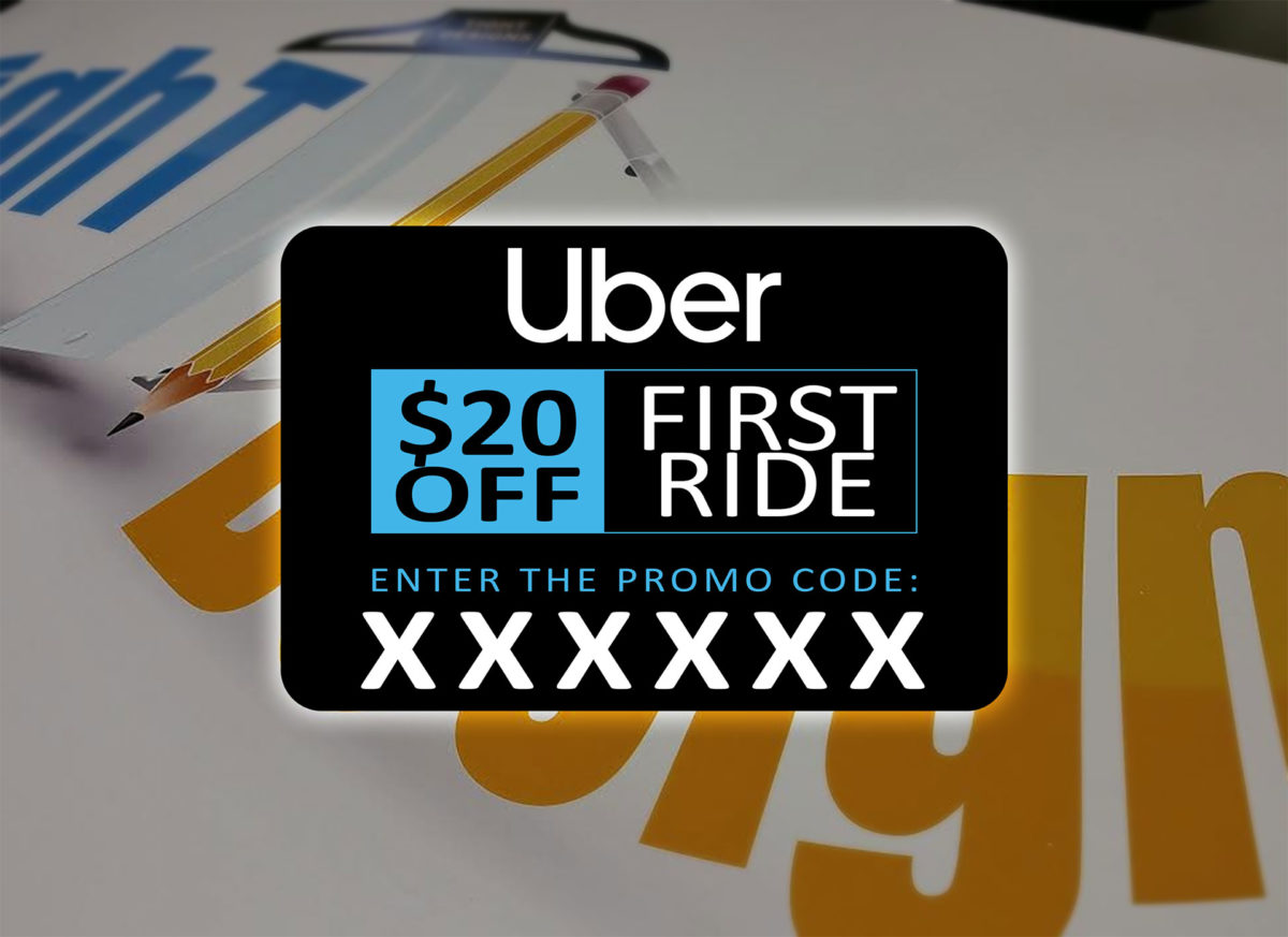 Uber Car Magnet with Rider Referral Code with 2019 Logo - Tight Designs ...